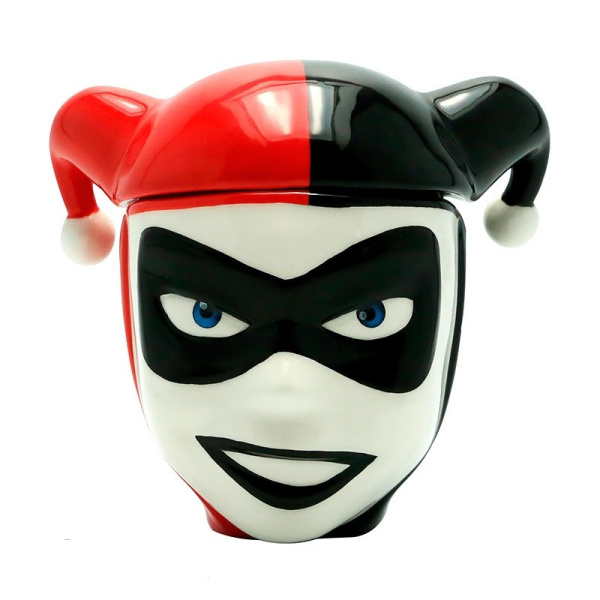 3D hrnek hlava Harley Quinn | Manboxeo.cz