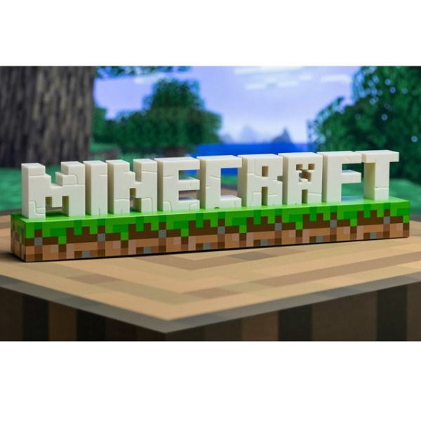 Stolní lampa – logo Minecraft | Manboxeo.cz